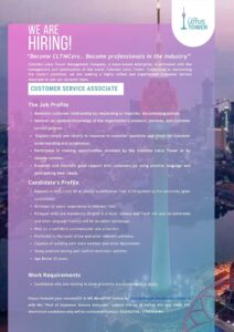 Careers - Lotus Tower Colombo
